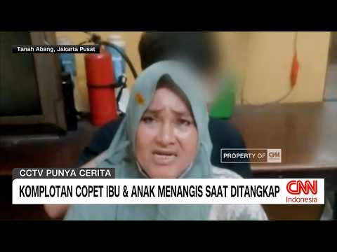 Komplotan Copet Ibu dan Anak Menangis Saat Ditangkap