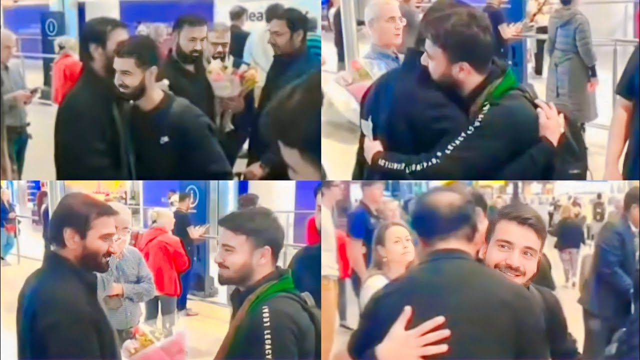Ali Shanawar | Ali Jee | Meet Their Father | Nadeem Sarwar at airport ...