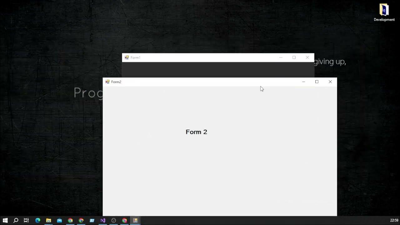 How to open another form using button in c# | Windows forms - YouTube