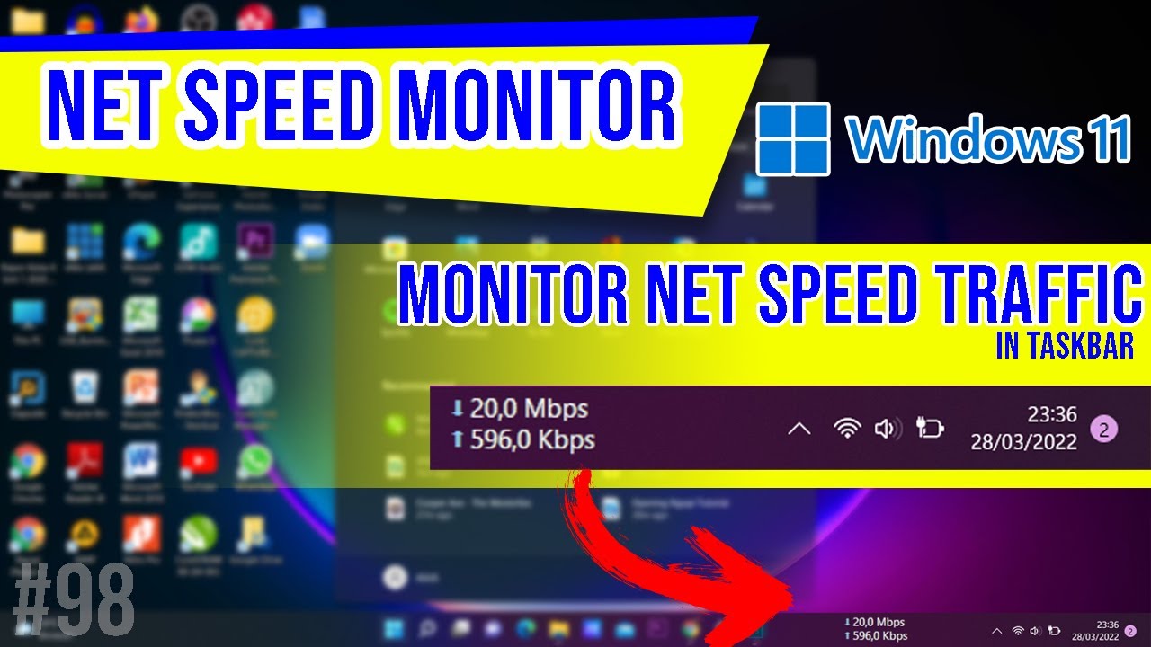 Cara Instal Net Speed Monitor di Windows 11 - YouTube