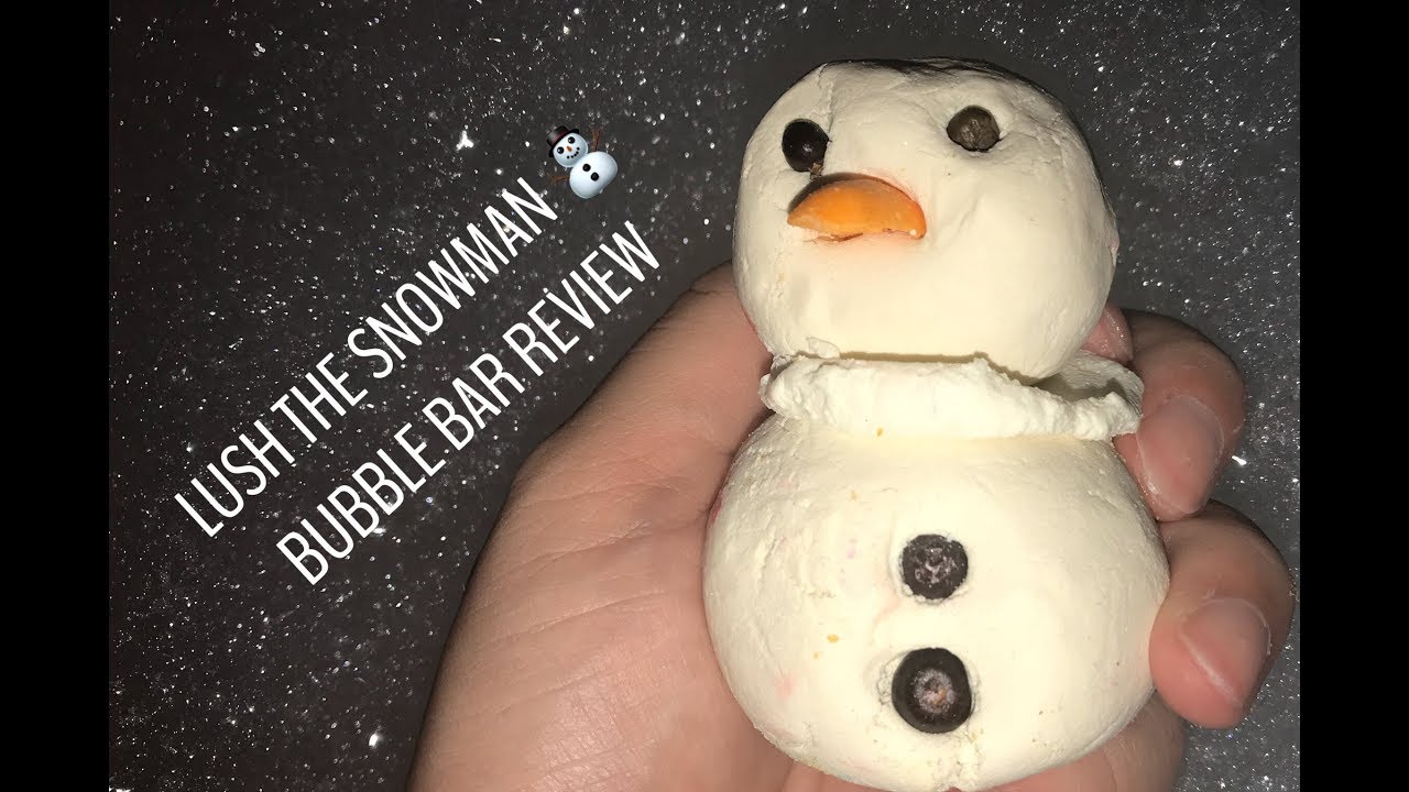 The Snowman Lush Bubble Bar Nichole337 Review - YouTube