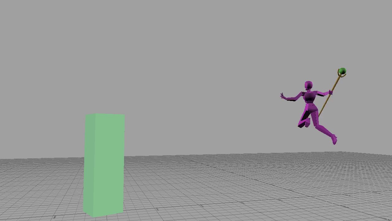 Character Animation Test - Magic Attack - - YouTube