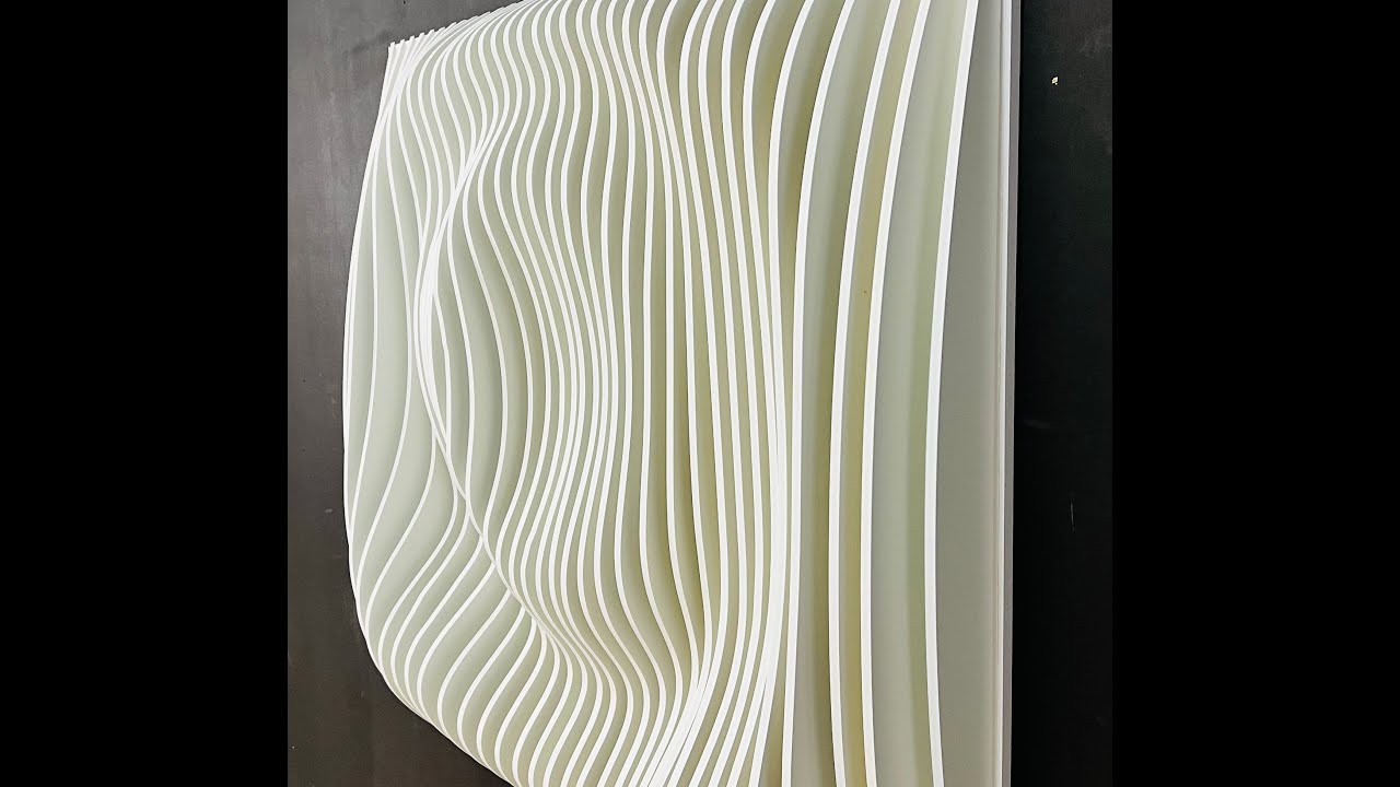 How to Install 3D Parametric Water Drop Design Wall Panel | Layered ...