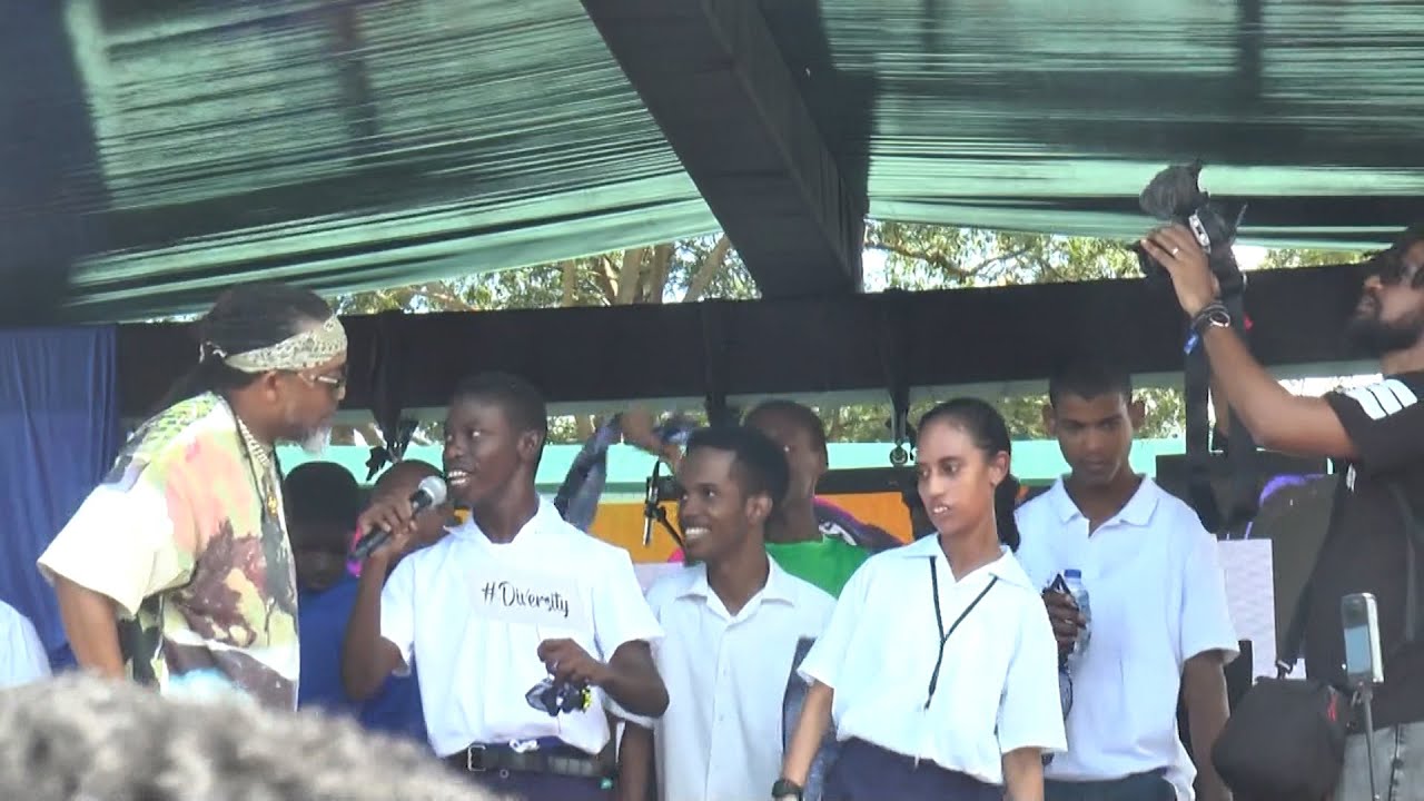 NCPD Wins Machel Montano’s “Pardy” Challenge And Enjoys Exclusive Concert - YouTube