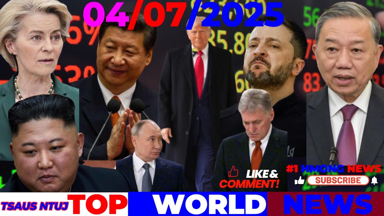 4/6/2025 (#1) TOP WORLD NEWS⏰TRUMP & CHINA, IRAN, VIETNAM, EU, JAPAN ...