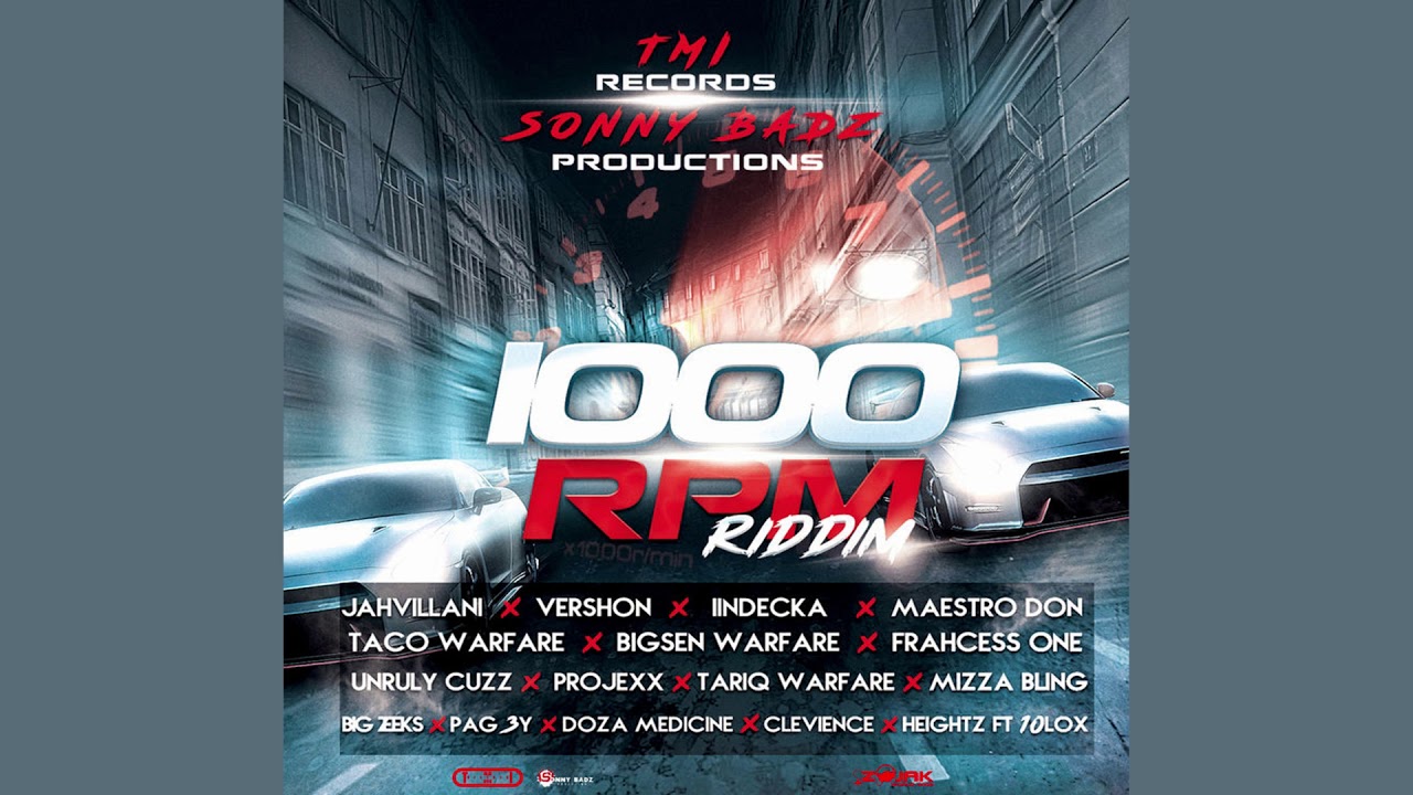 1000 RPM Riddim Mix (2019) Jahvillani,Unruly Cuz,Dosa Medicine,Maestro ...