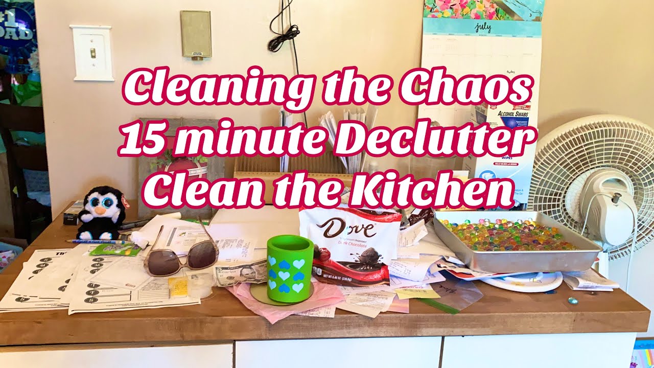 Hoarders ️ Kitchen 15 Minute Declutter Flylady Cleaning Method! Clean ...