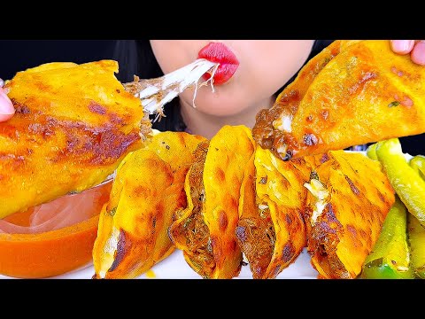 ASMR MUKBANG | Cheesy Birria Tacos Quesabirria Dipped In Consommé | Eating Sounds | ASMR Phan