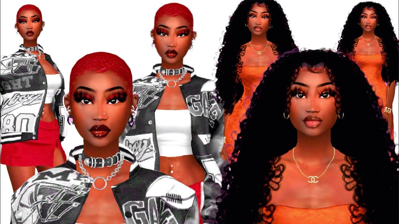 Sims 4 Cas | Sporty Sis Vs. Girly Sis | CC Folder + Sim Download - YouTube