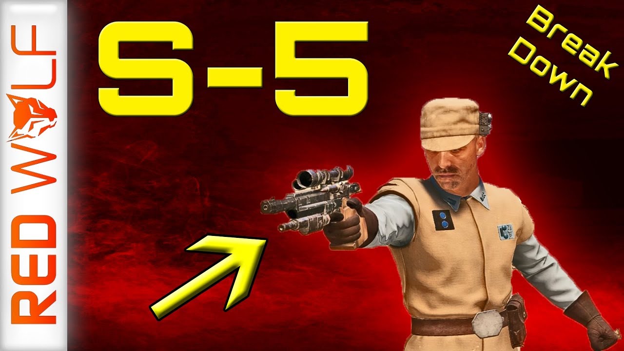 S-5 The Hand Cannon - Blaster Break Down - Star Wars Battlefront 2 ...