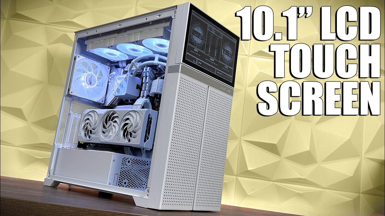 Three 420 Rads & 10.1" Touch Screen - VALKYRIE VK02 WH - YouTube