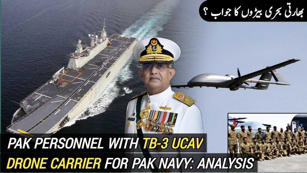 Pakistani personnel with Turkish TB-3 | Drone Carrier Ship for Pakistan ...