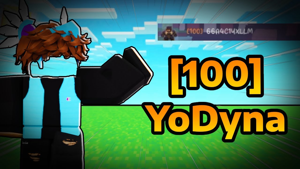 So i met one of the FIRST person to reach lvl 100 inside roblox bedwars ...
