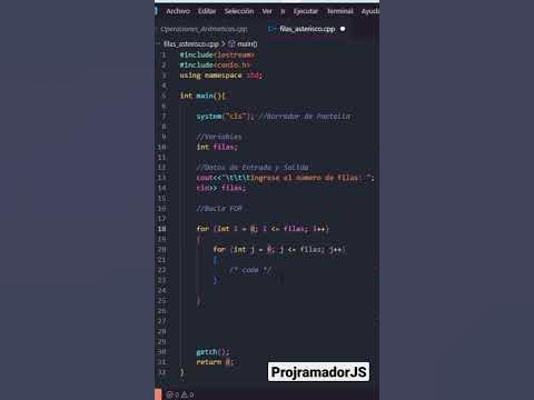 Cómo hacer figuras en C++ ProgramadorJS - YouTube