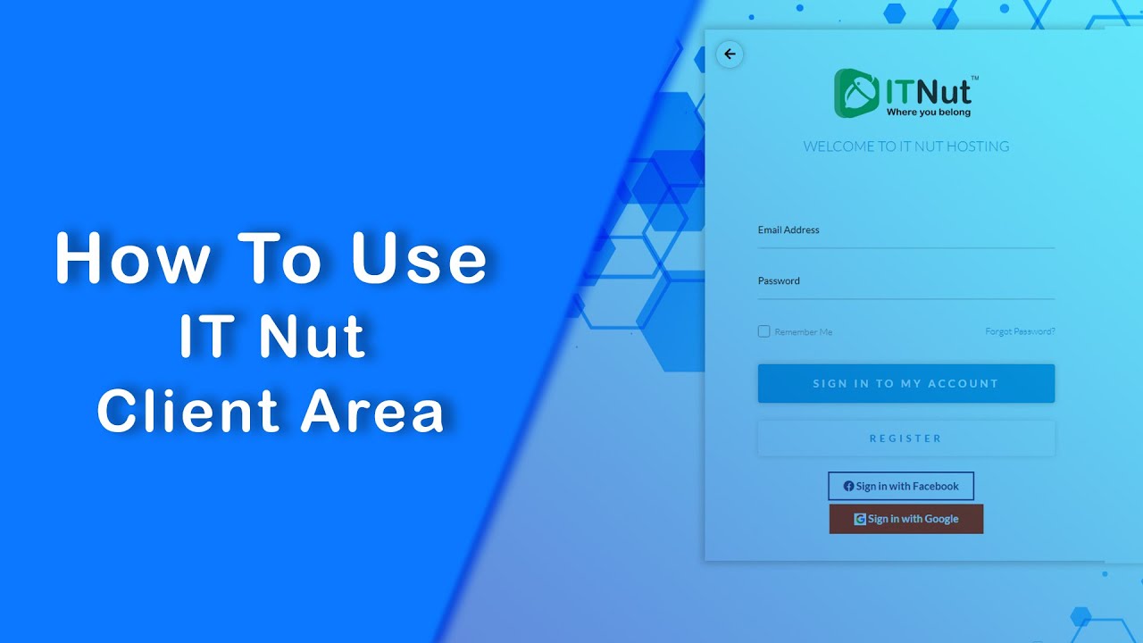 How to use IT Nut Hosting Client Area - IT Nut Hosting - YouTube