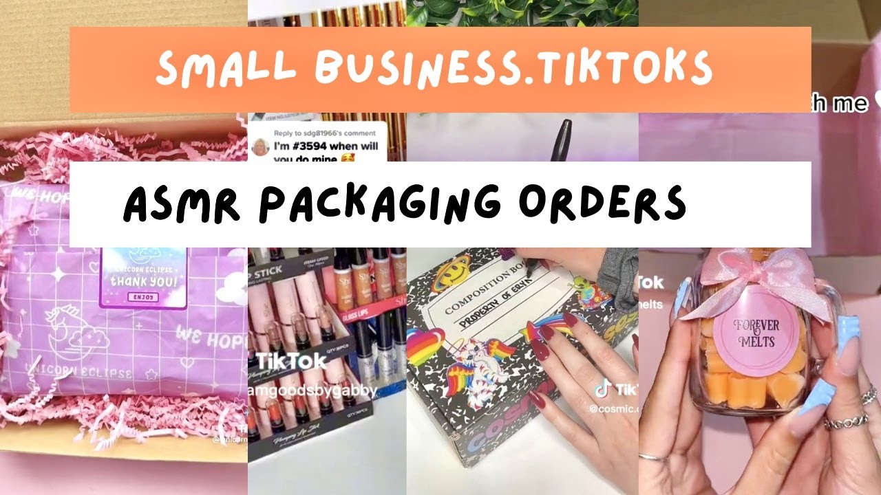 Asmr Packaging Orders!🤍Part:40 | Smallbusiness.tiktoks #smallbusiness # ...