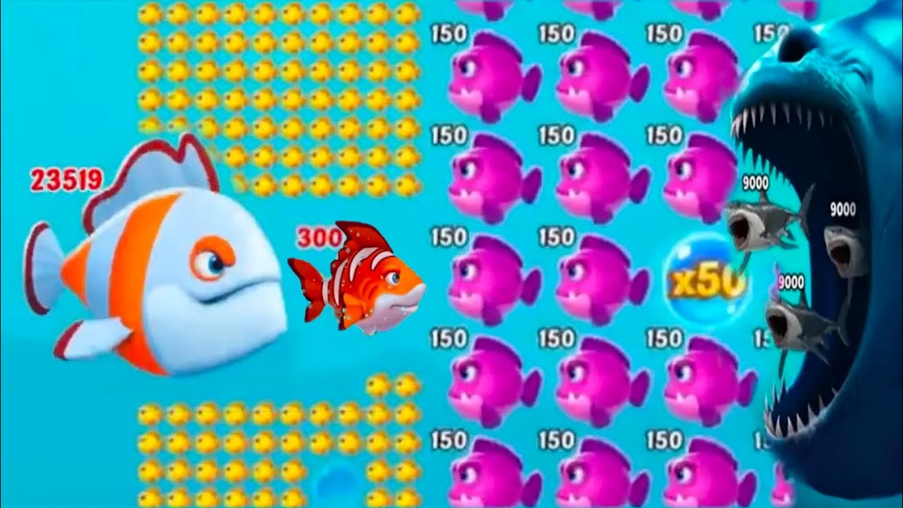 Fishdom Ads mani game Hungry fish 13.0 new update Trailer fishdom Video ...