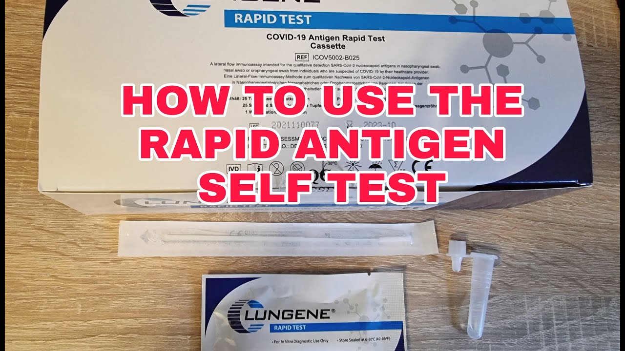 HOW TO USE THE COVID-19 SELF TEST // RAPID ANTIGEN TEST (STEP BY STEP ...