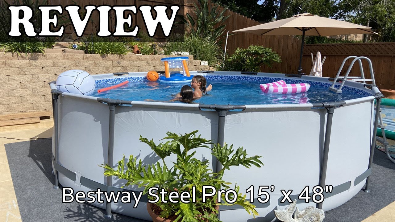Bestway Steel Pro 15’ x 48" Above Ground Pool Set Review - YouTube