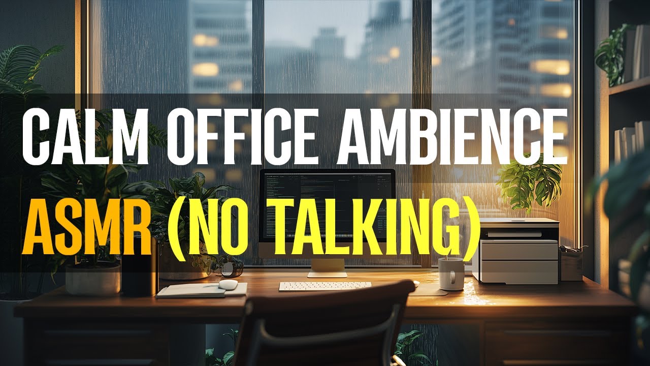 📝 Calm Hyper Focus Office Work and Study Ambience ASMR: Keyboard, Clicking, Printer Sounds (1 ...