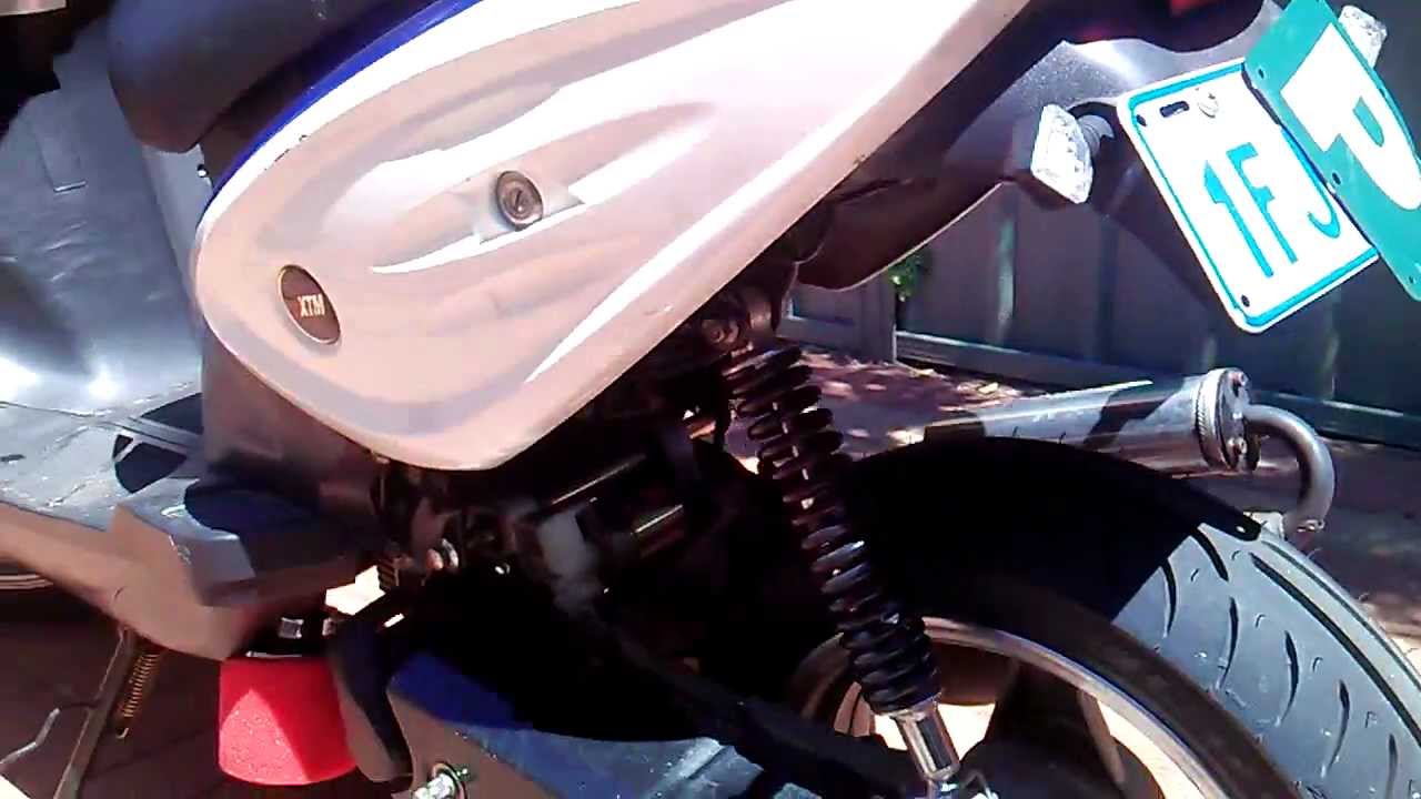 50cc Chinese Scooter with racing cdi/pod airfilter - YouTube