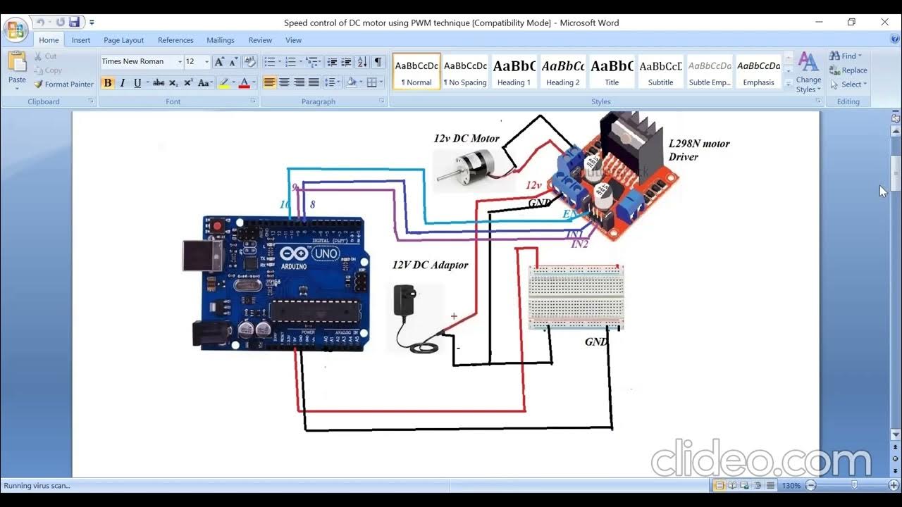 Speed control of DC motor using PWM technique - YouTube