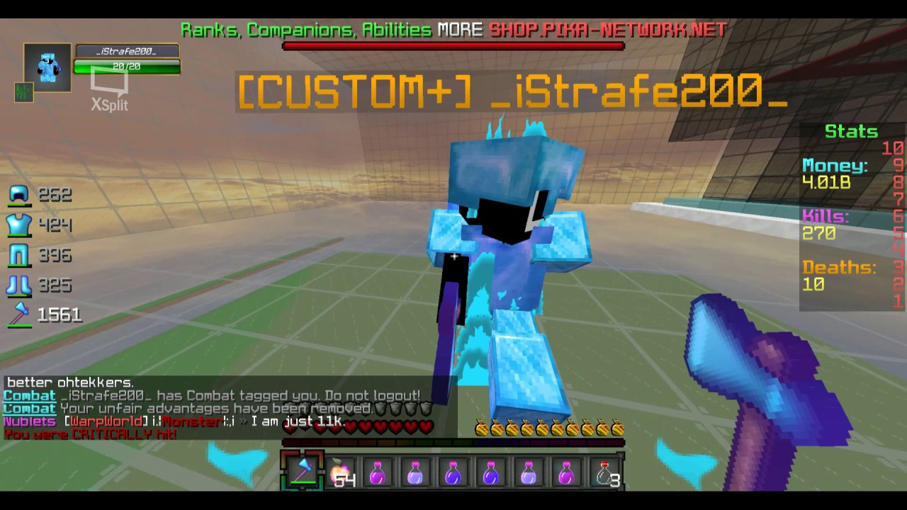 Pika-Network Op-Factions | 1v1 _iStrafe200_ 1-1 - YouTube