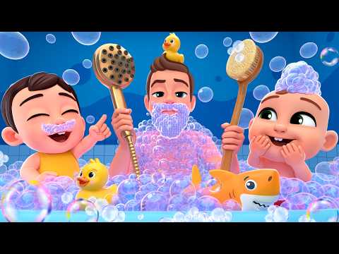 Bath Song with Dad | Lalafun Nursery Rhymes & Kids Songs