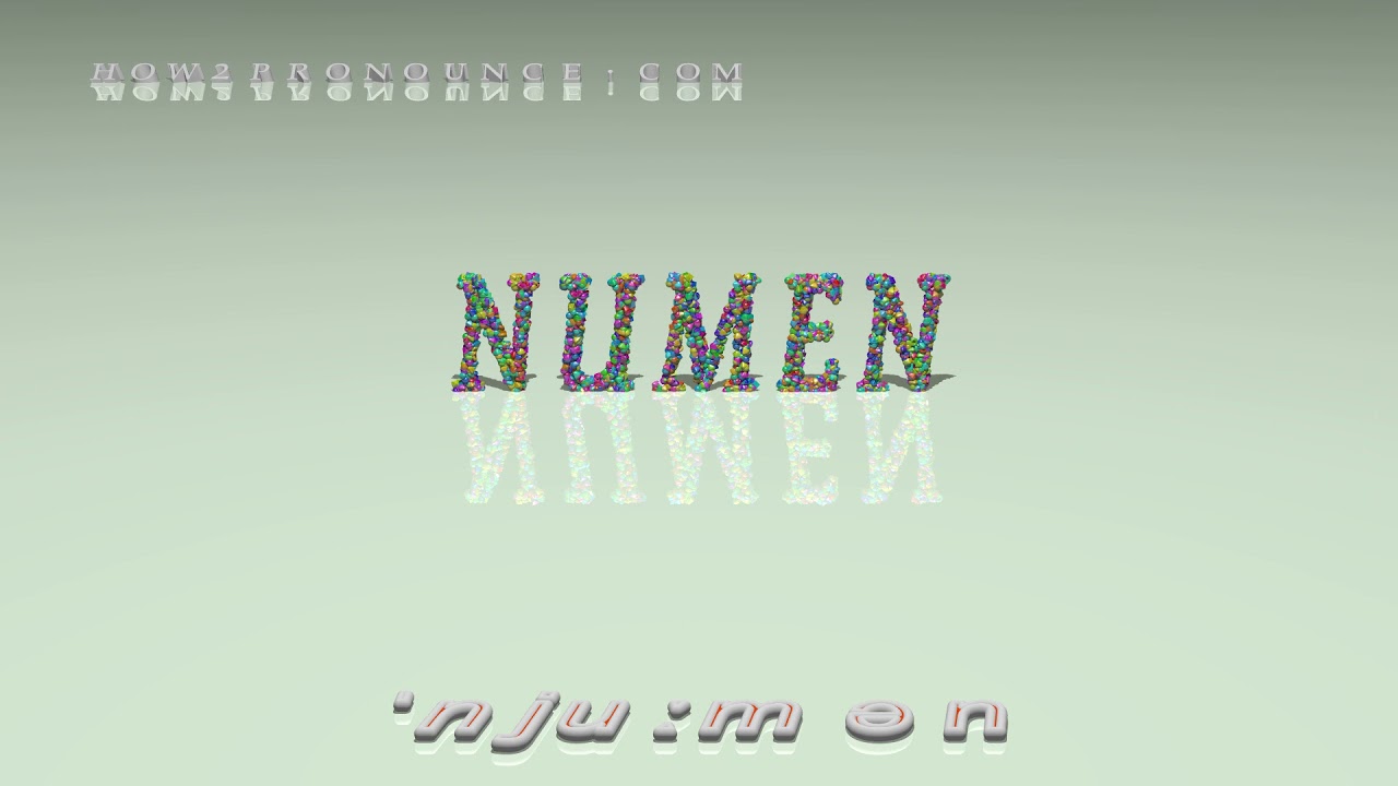 numen - pronunciation + Examples in sentences and phrases - YouTube