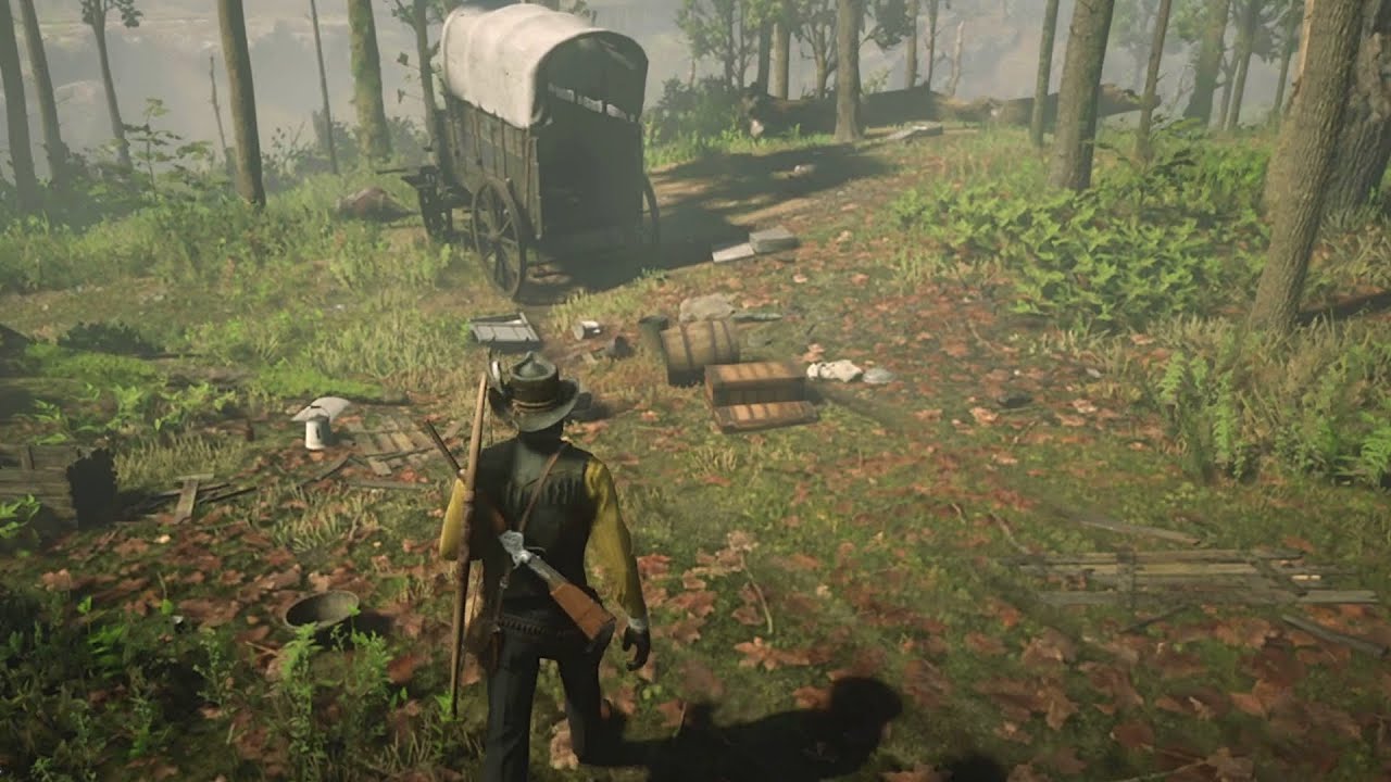 RDR2 - Traces of an attack on travelers near Butcher Creek - YouTube