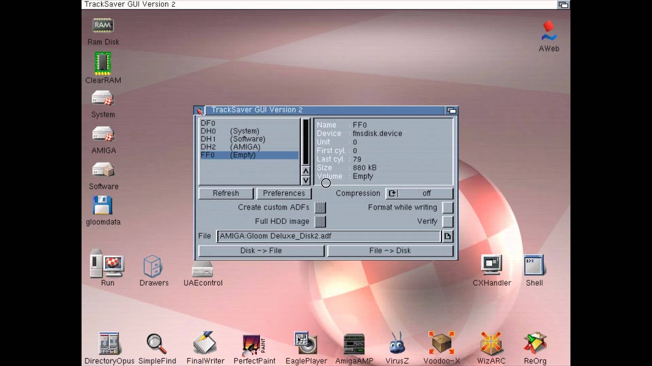 Commodore Amiga - How to mount a adf file has a virtual floppy - YouTube