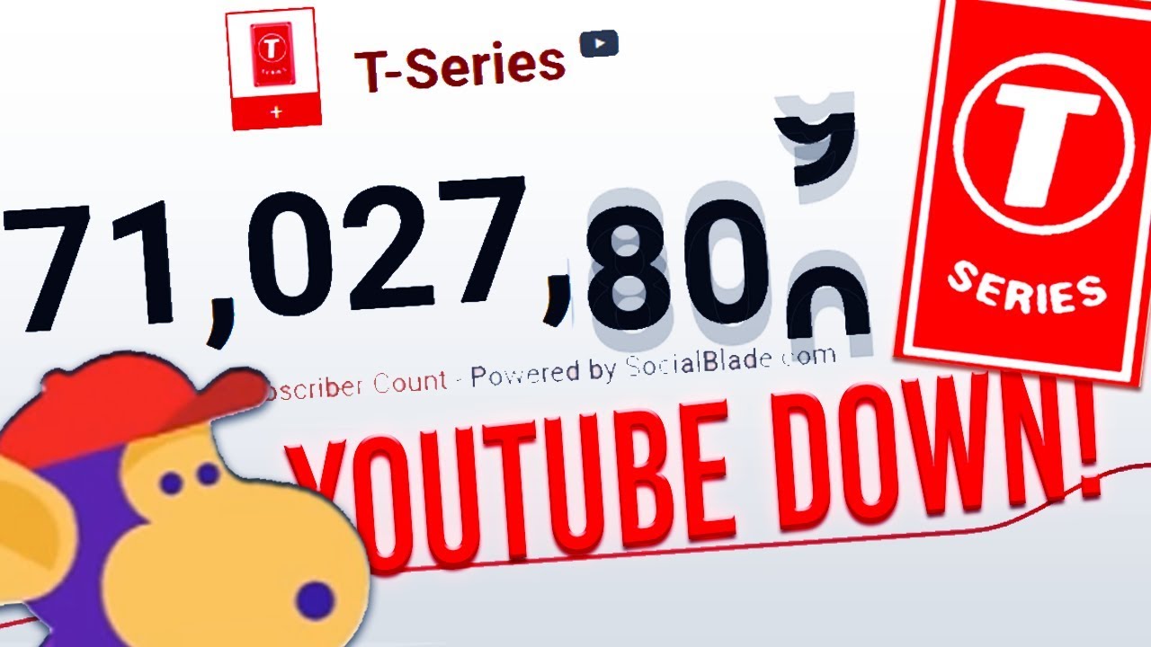 T-Series Getting Subs When YouTube Was Down AGAIN!?!? - YouTube