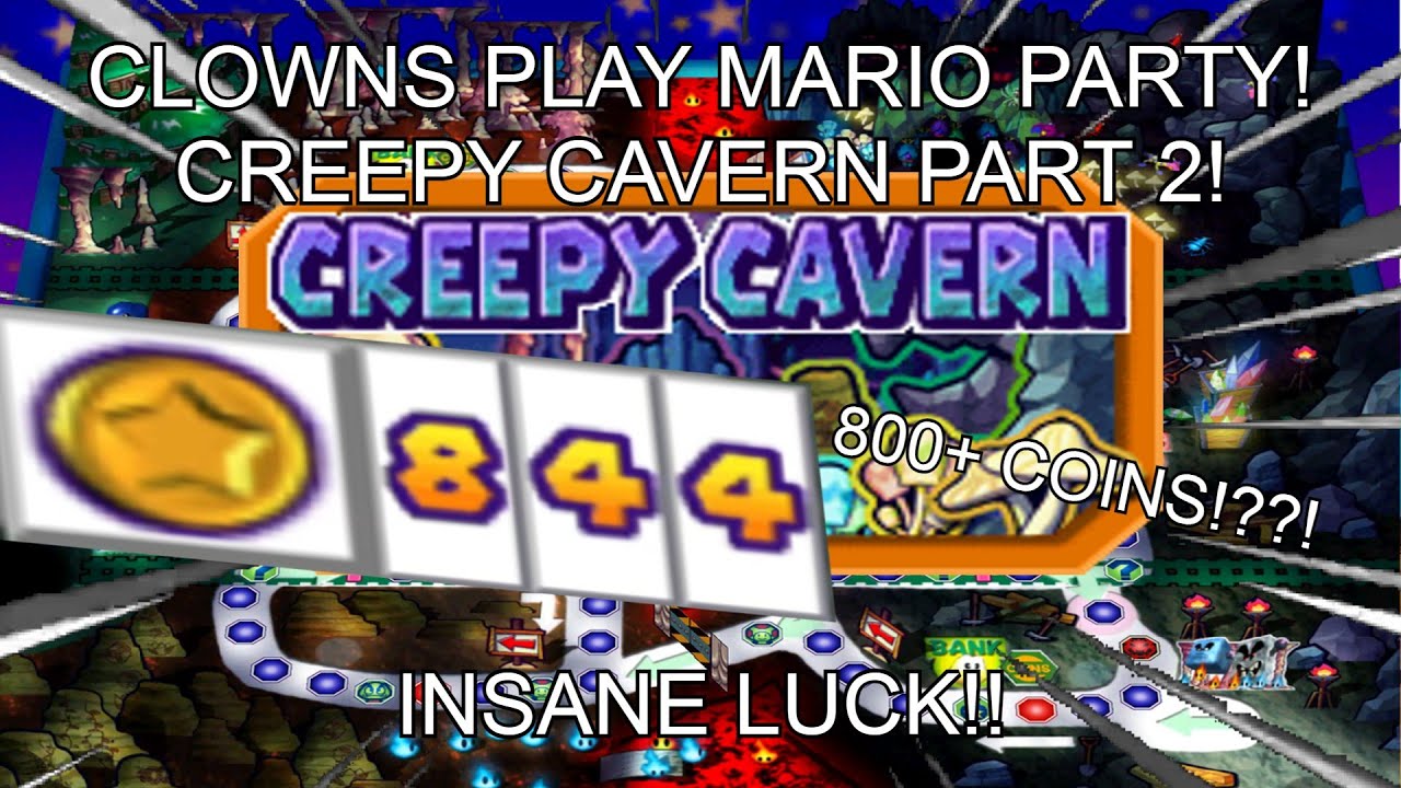 MARIO PARTY 3! THE MOST INSANE LUCK EVER!?!? Creepy Cavern Part 2 ...