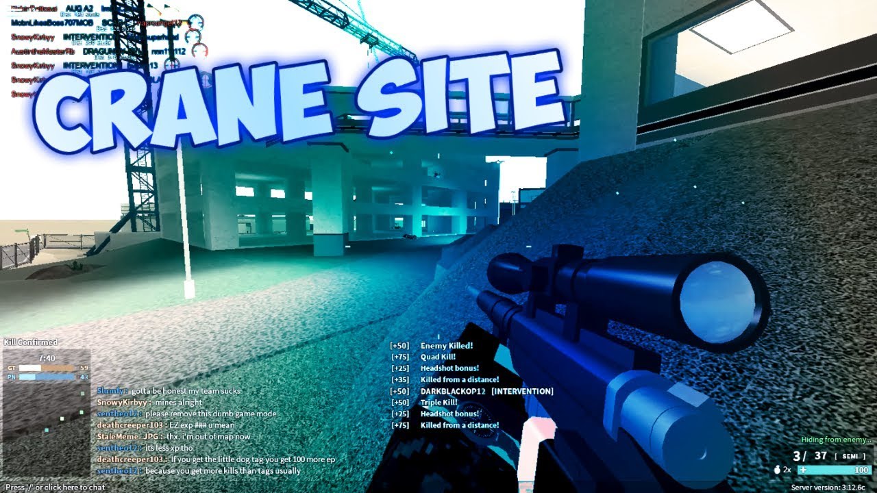 Crane Site Gameplay on ROBLOX Phantom Forces - YouTube