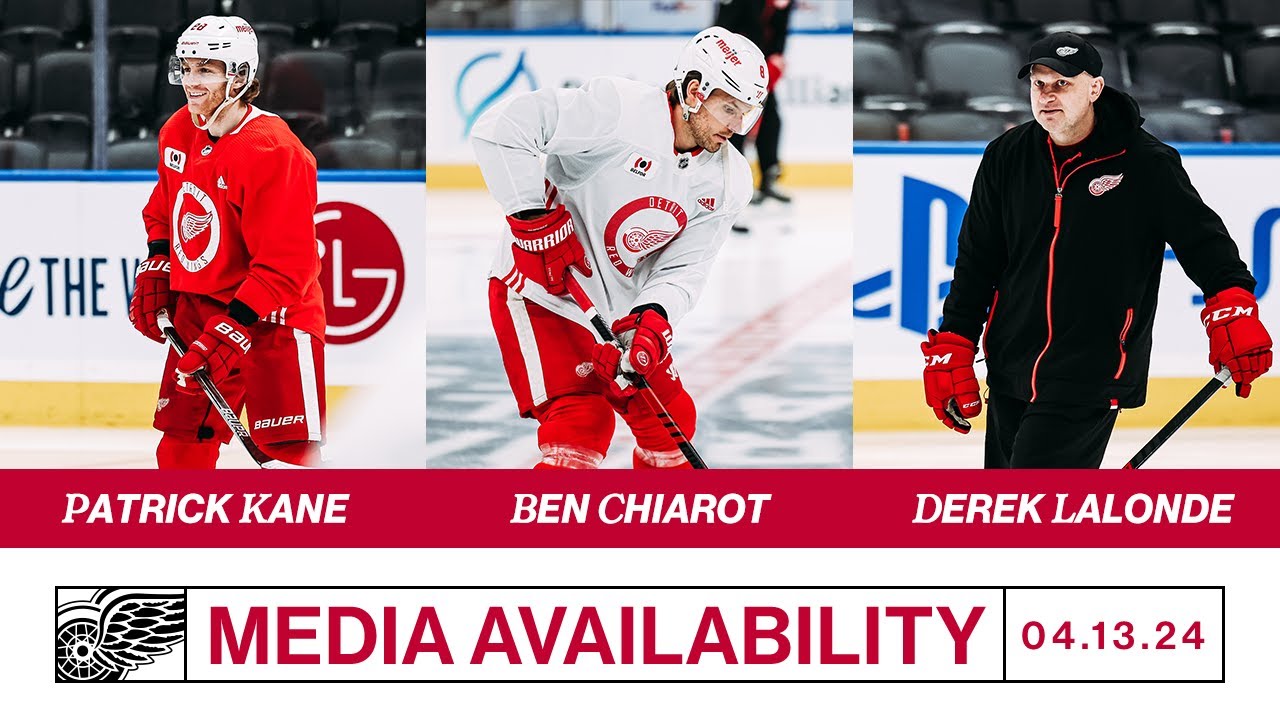 Patrick Kane, Ben Chiarot, Derek Lalonde - Morning Skate | April 13 ...