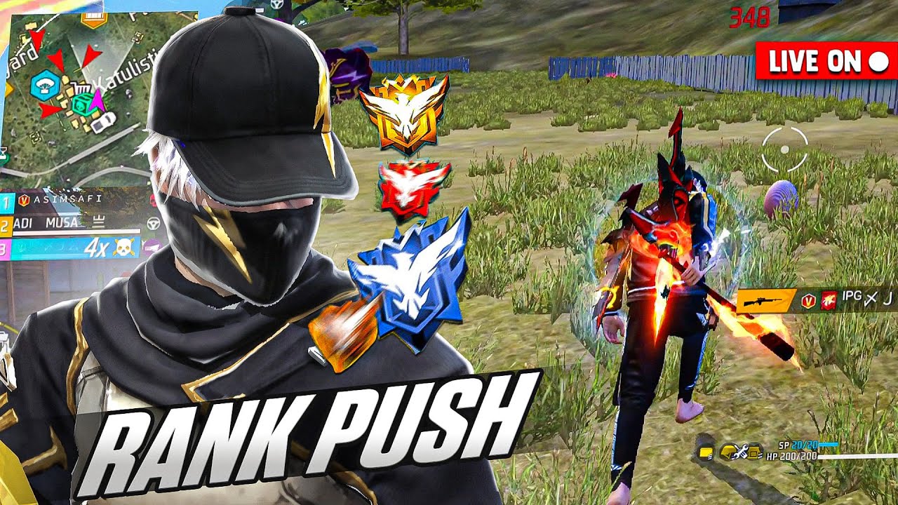 BR Rank Push Live! 🔥Free Fire Live Stream | IPG JΔTT - YouTube
