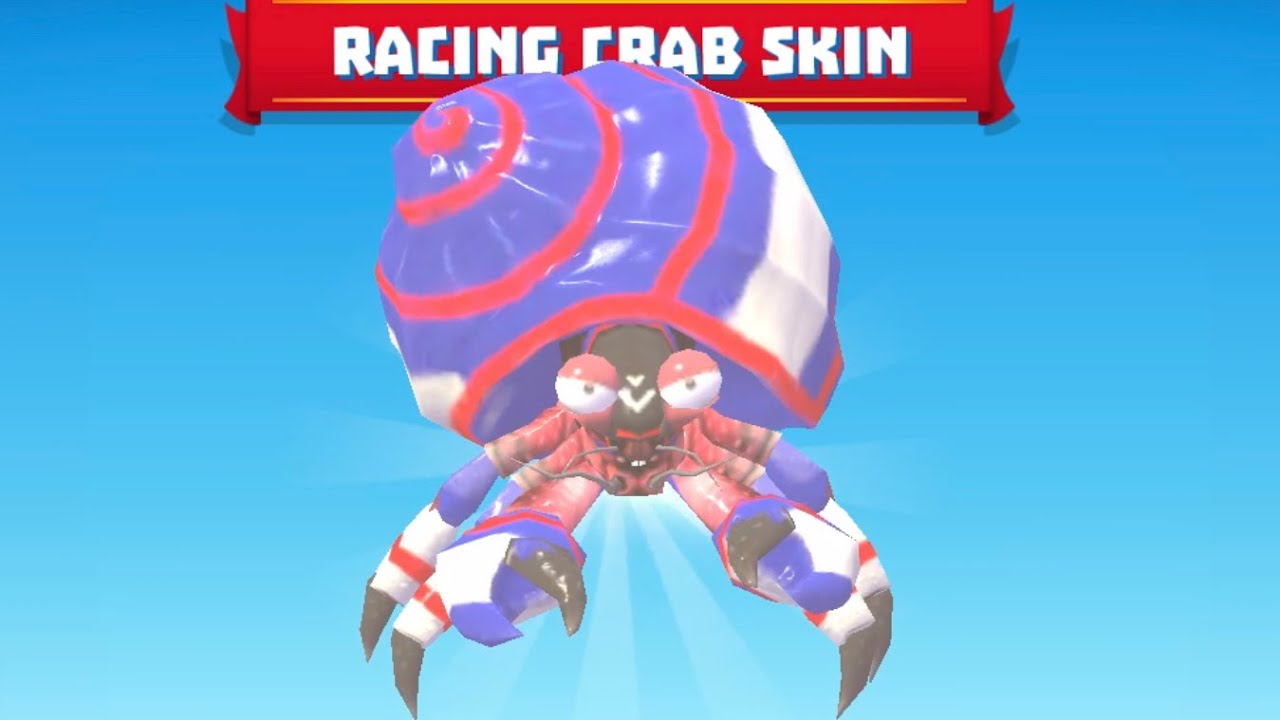 New Racing Crab Skin Hermit Crab Unlocked ! - King of Crabs - YouTube