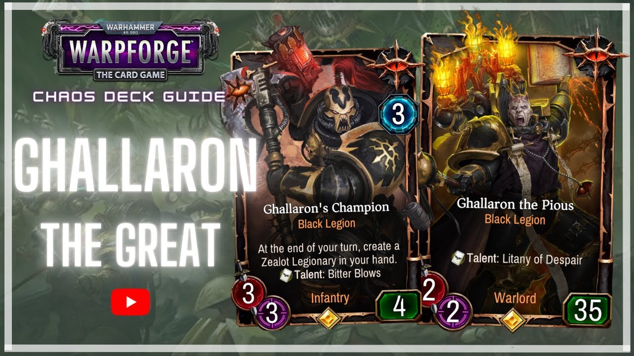 Ghallaron Vulnerable Control deck guide (Warhammer 40k: WARPFORGE ...