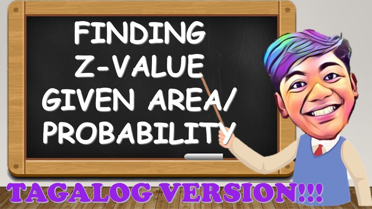 Finding The Z Value Given The Area Or Probability Part 1 In TAGALOG Finding The Z Value Given The Area Or Probability Part 1 In TAGALOG