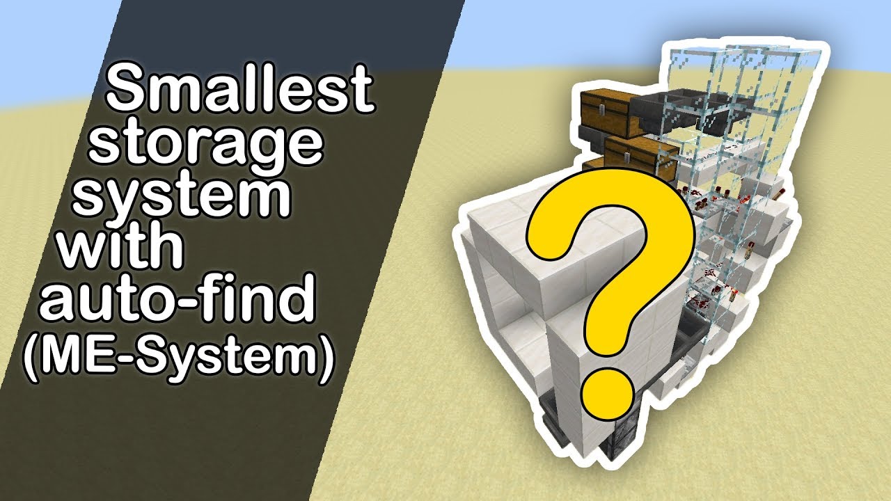 [MM] Smallest storage system with auto-find (ME-System) [1.12.2] - YouTube