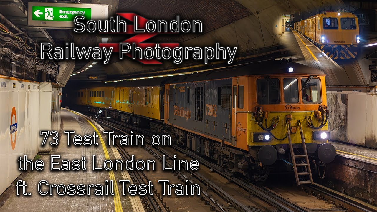 (HD) GBRf Class 73/9 hauled Test Train on the East London Line ft ...