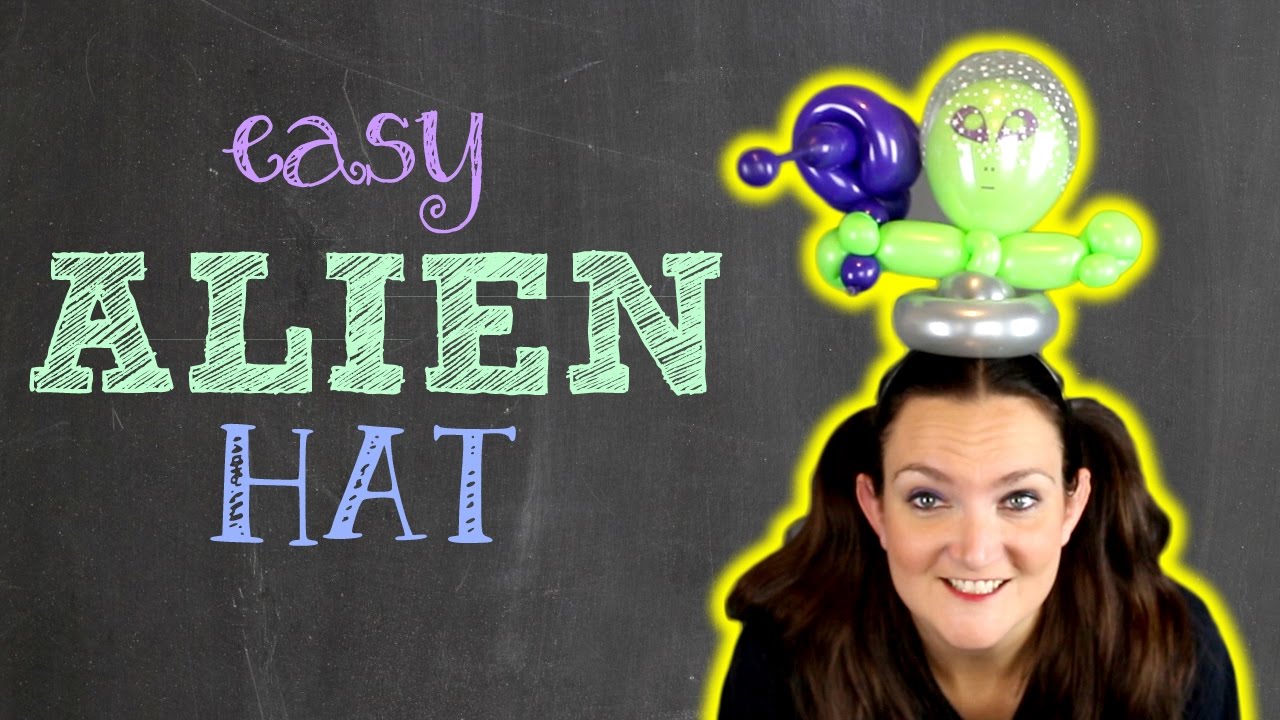 EASY ALIEN HAT / HAIRBAND Balloon Animal Tutorial - Learn Balloons with ...