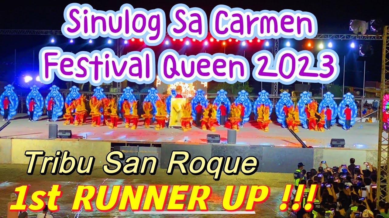 Sinulog sa Carmen Festival Queen 2023 Tribu San Roque 1ST RUNNER UP ...