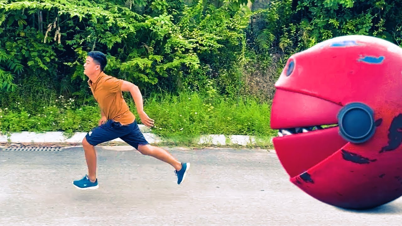 Pacman In Real Life! #2 - YouTube