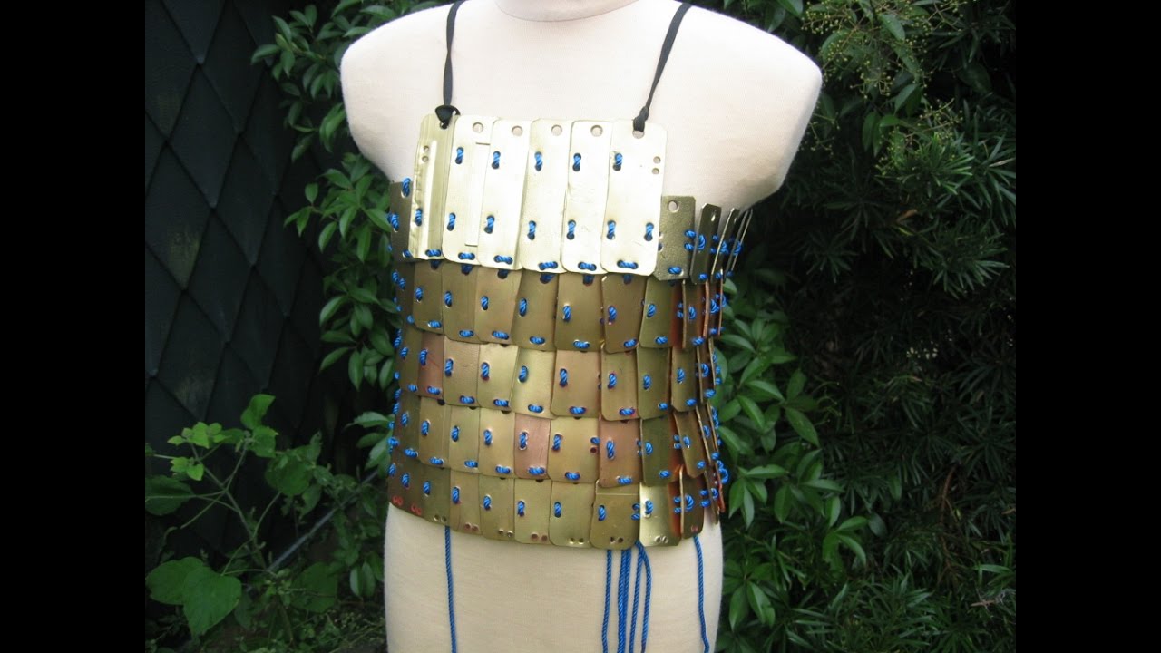 DIY. Lamellar armour made of recycled plastic material, for LARP grv ...