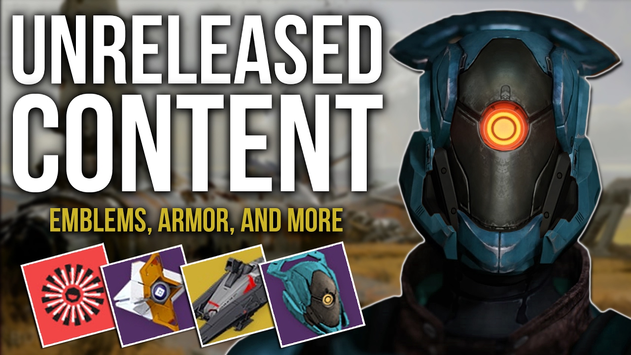 UNRELEASED DESTINY CONTENT | Emblems, Sparrows, VoG Raid Armor Sets and ...