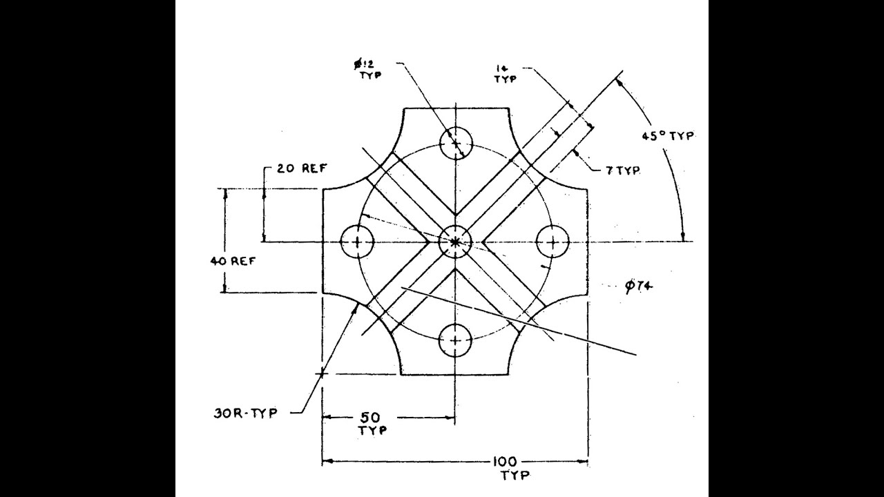 Second assignment by internshala on autocad | tutorial video | - YouTube