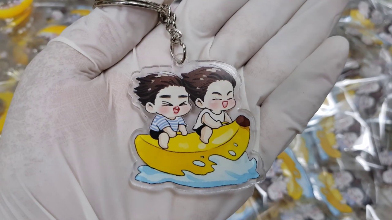 รับทำพวงกุญแจอะคริลิค (UV Print Acrylic Keychain) - YouTube