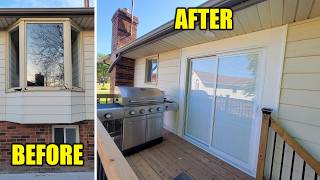 Converiting a Bay Window to a Sliding Patio Door