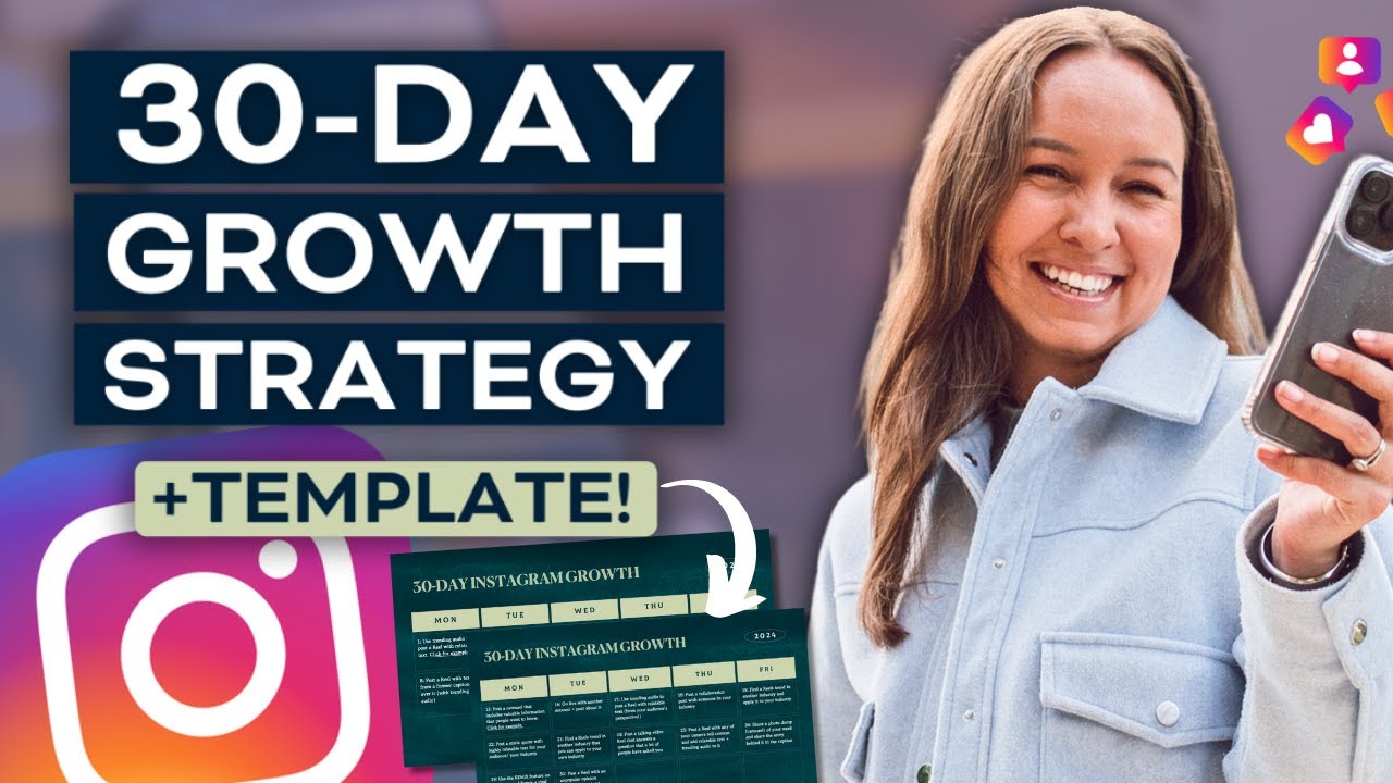 30-Day Instagram Growth Strategy + Template to SCALE LIKE CRAZY - YouTube